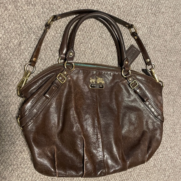 Coach | Bags | Coach Chocolate Brown Leather Purse | Poshmark